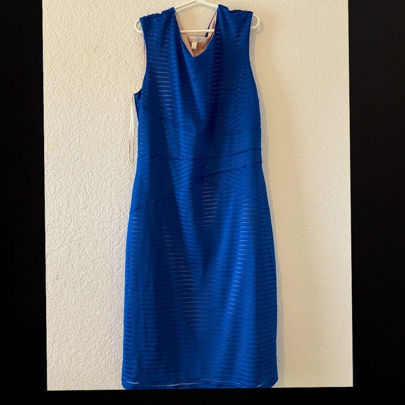 Spense | Dresses | Blue Sleeveless Dress | Poshmark